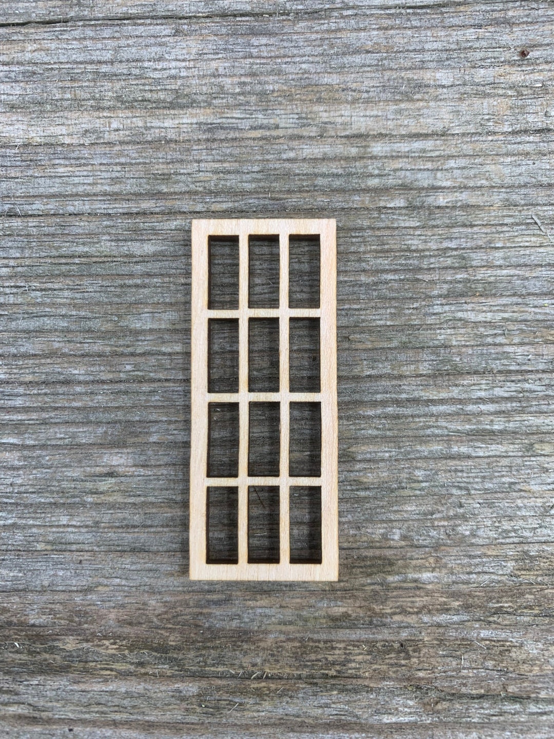 Wooden Window, 12 Pane Window, Elf Door Window, Window Frame, Doll ...
