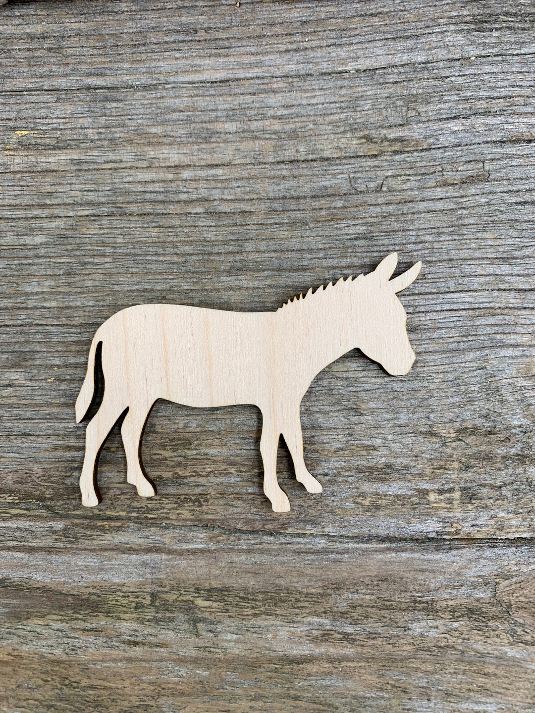 Wooden Donkey, Mule, Farm Animals, Various Sizes, for Crafts ...