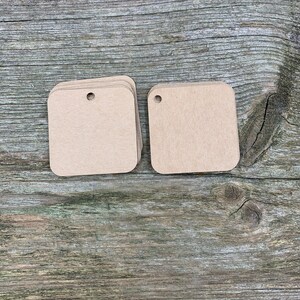 Blank Cardboard Tags, Recycled Paper, Square Tags, Price Labels, Gift ...