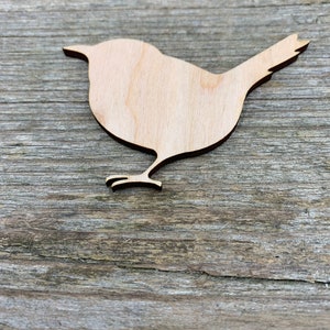 Wooden Bird Shape, Wren, Various Sizes, for Crafts , Decoration ...