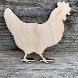 Wooden Hen Shape, Chicken, Farm Bird, for Craft, Various Sizes - Etsy