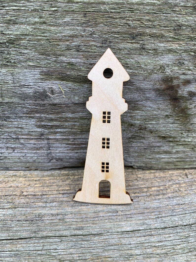 Wooden Lighthouse Shape, Various Sizes, for Crafts , Decoration ...