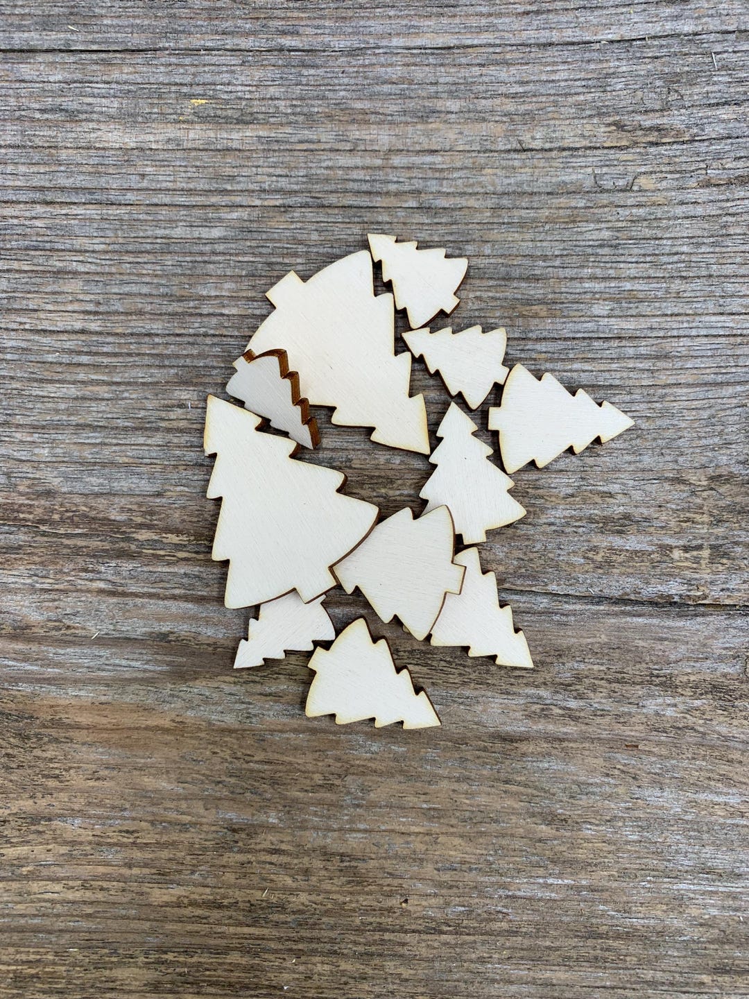 Bulk Order, Mini Wooden Tree, Christmas Tree, 2cm - 4 Cm Unpainted ...