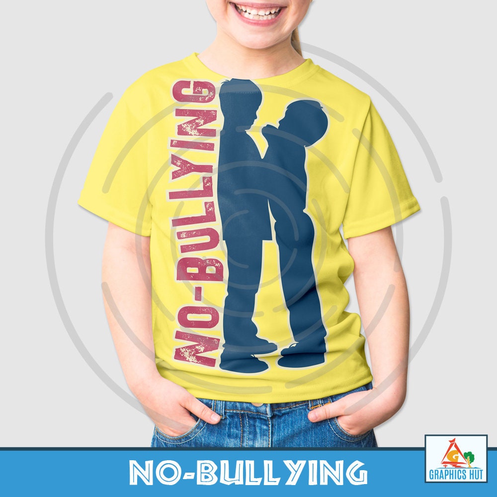 No Bullying SVG for Kids | Kids T-shirt Vector Graphics | Backpack ...