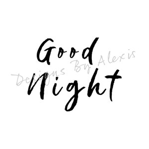Good Morning Good Night Printable | Minimalist Home Wall Art | Digital ...