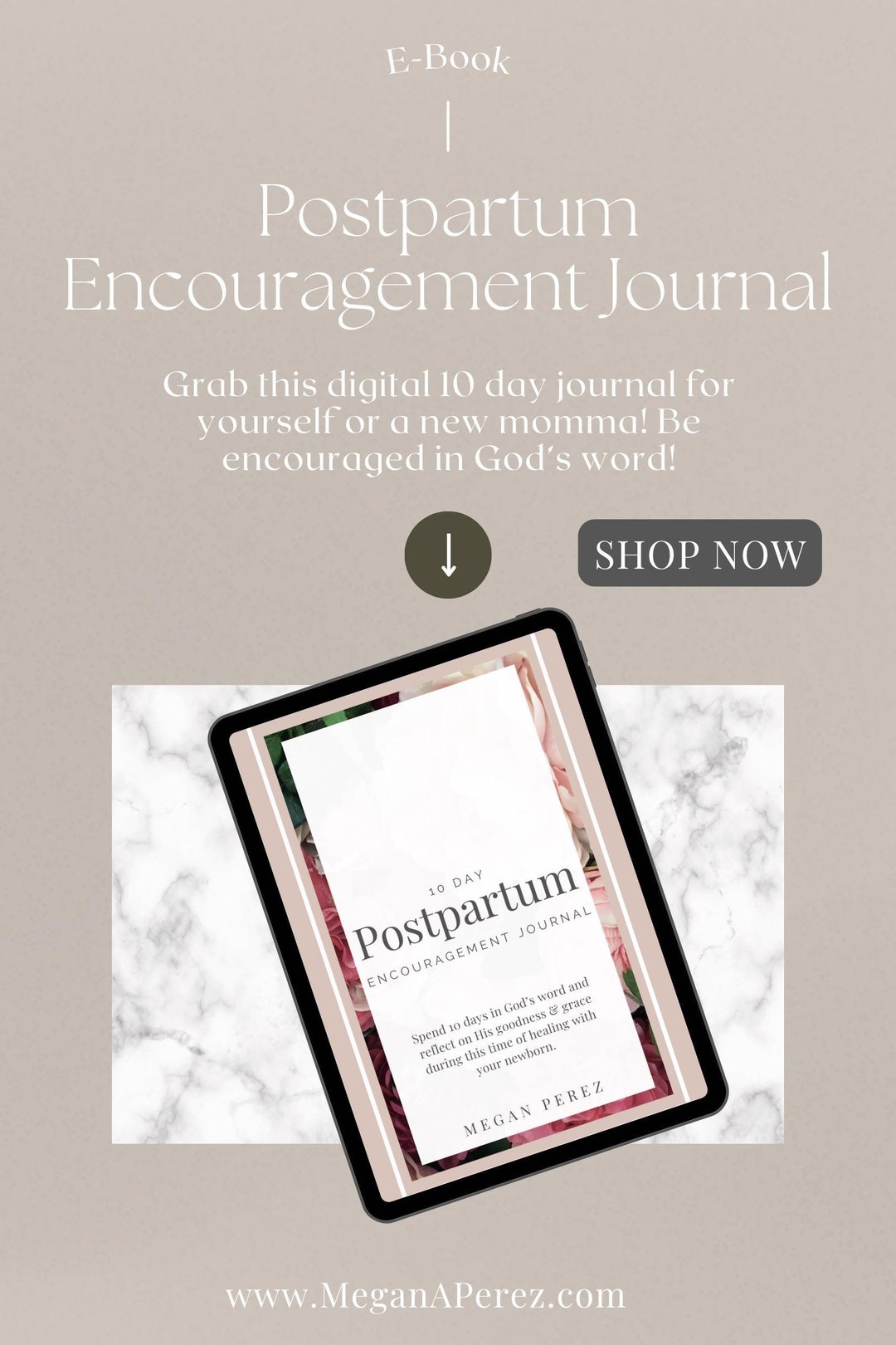 10-day Postpartum Encouragement Journal | Faith-based Printable for ...