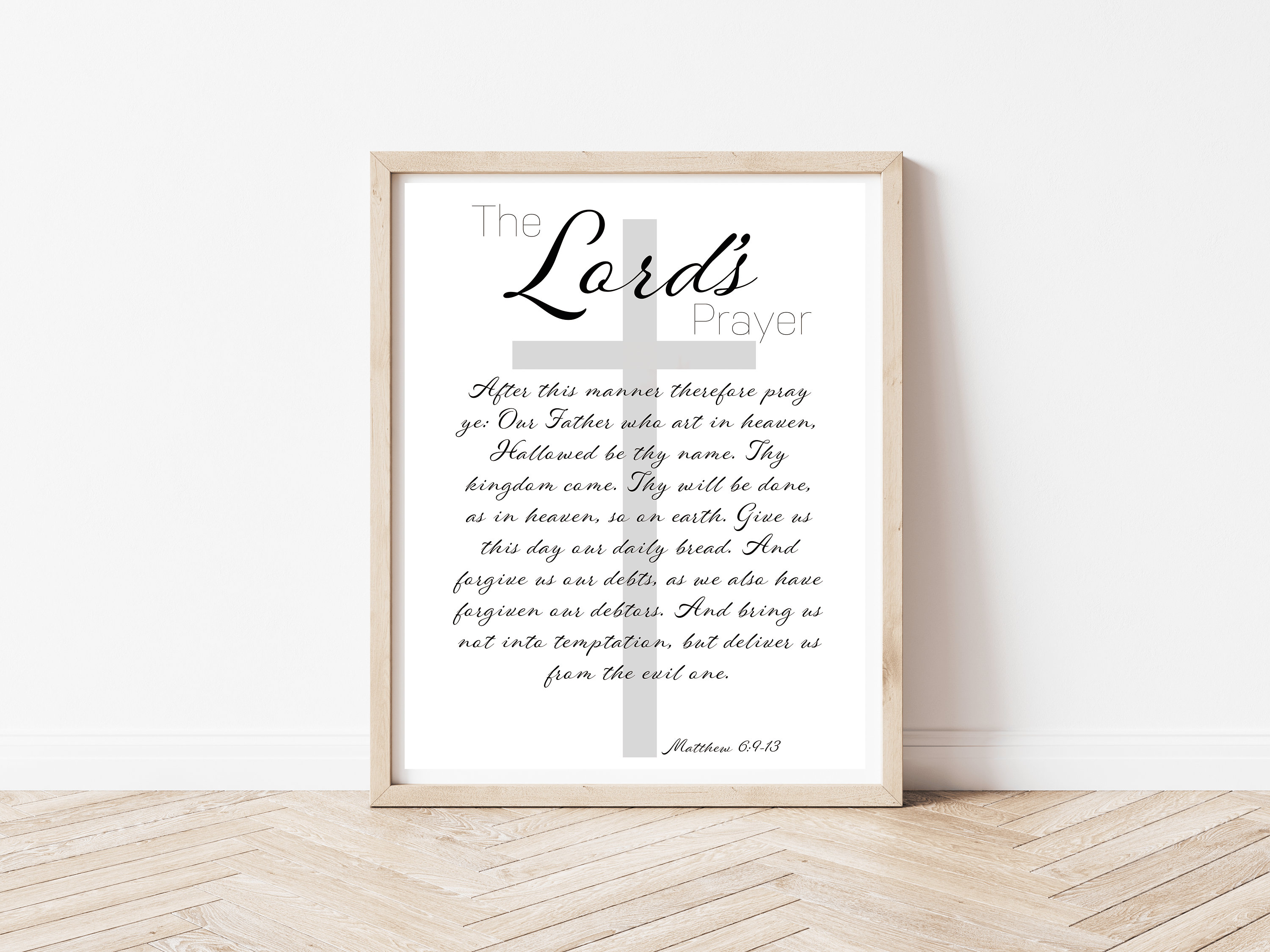 The Lord's Prayer Bible Verse Scripture - Etsy