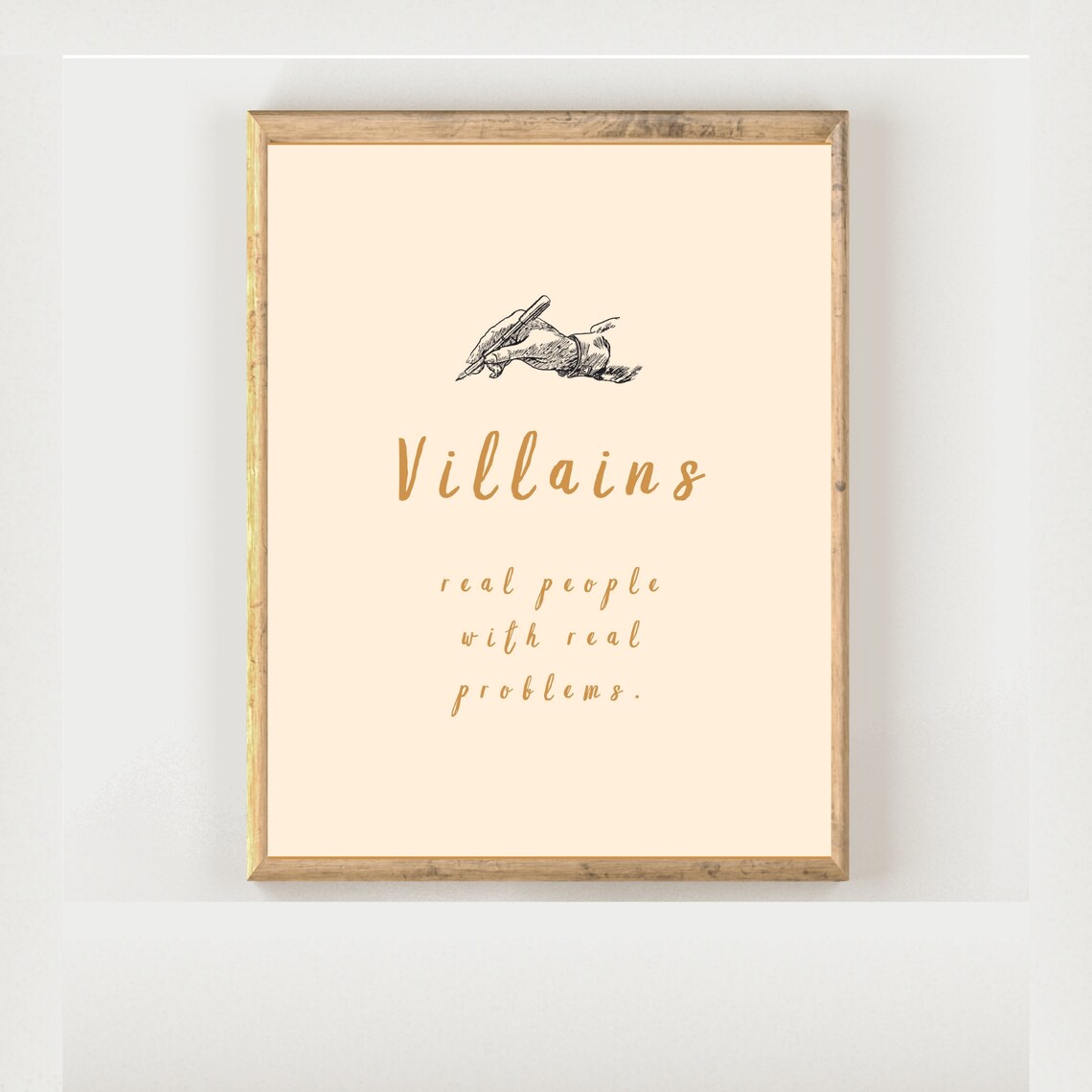 Villains Definition Printable Art, Villains Quote Digital Art, Villains ...