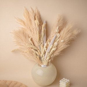 Pampas Grass & Babala Flowers Table Top Centerpiece / Pampas Grass ...