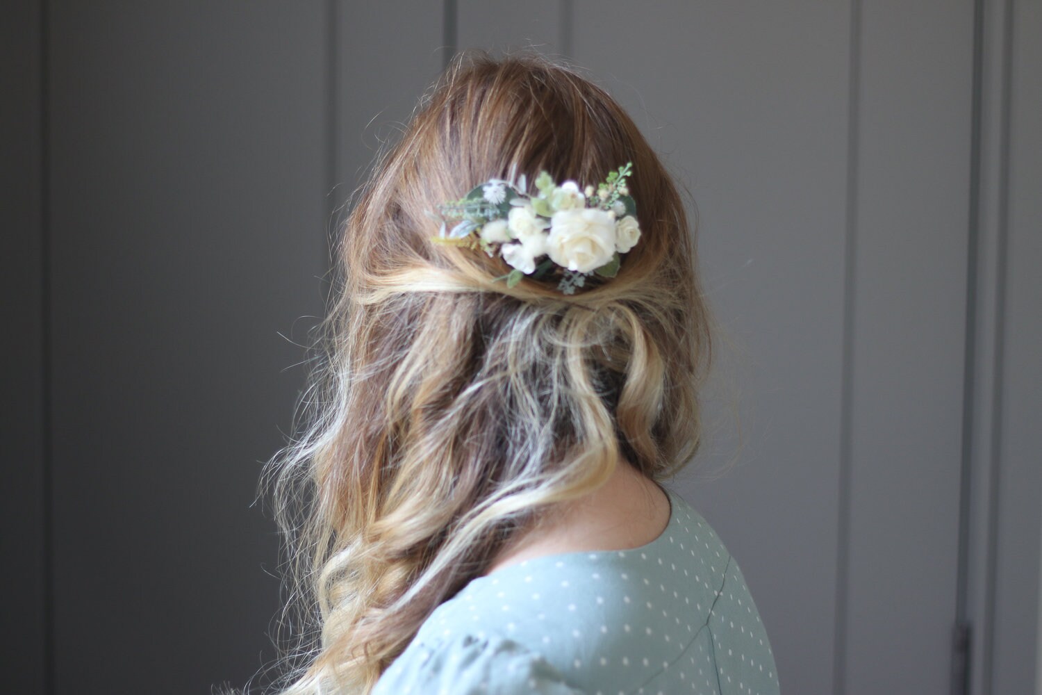 Dusty Green Bridal Comb Vintage Weddings Vintage Hair Comb | Etsy