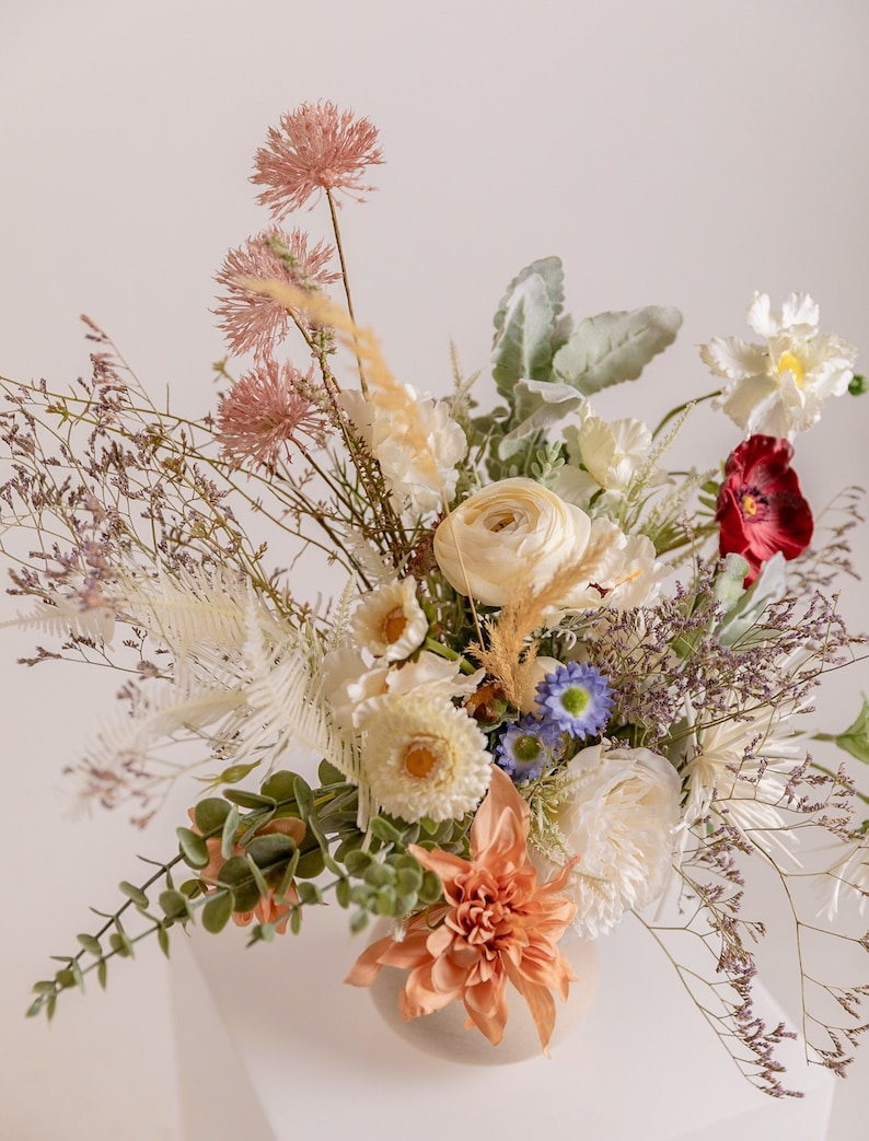 Artificial Wildflower Spring Bridal Bouquet & Golden Meadow - Etsy