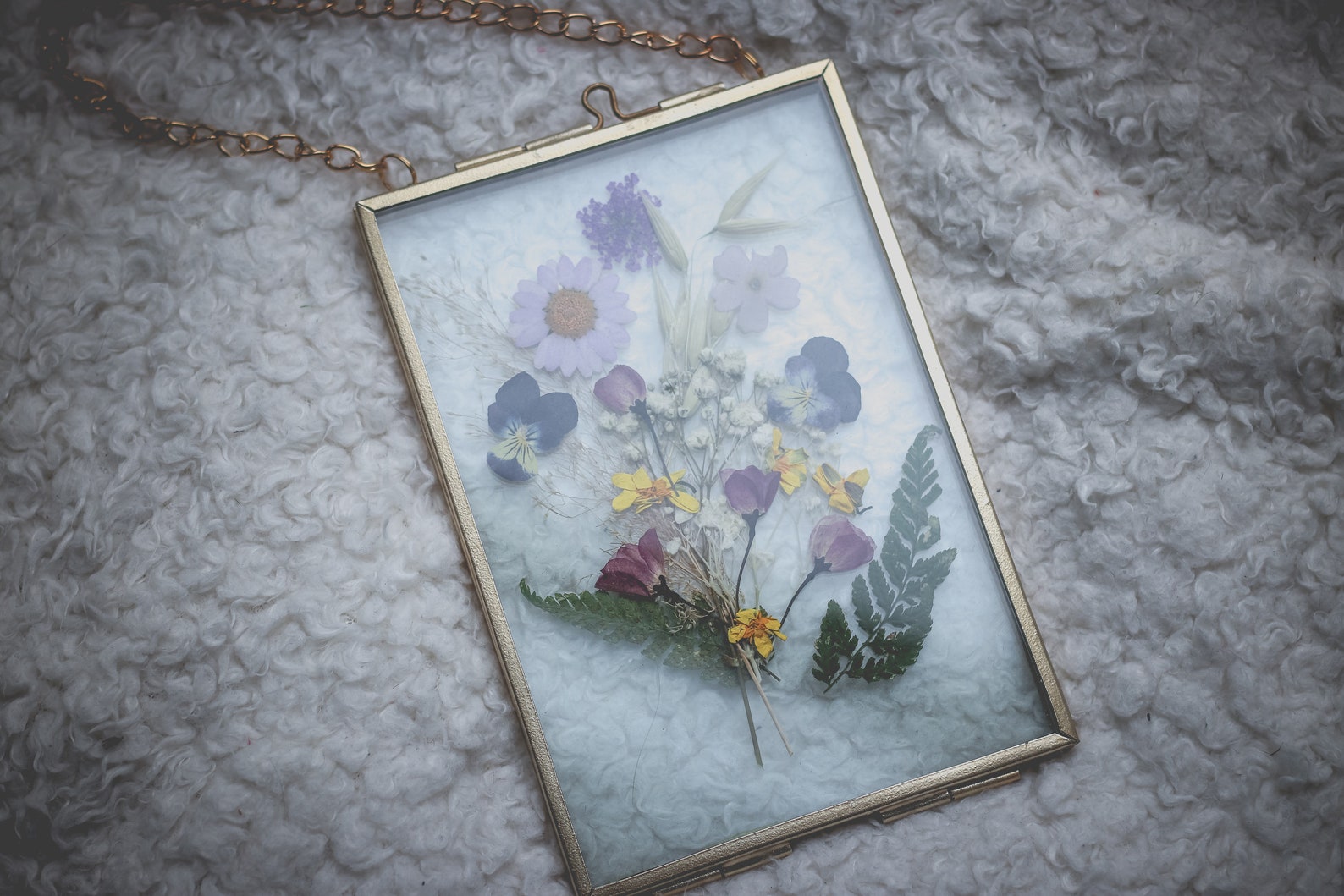 Vintage Pressed Flower Glass Frame Vintage Pressed Flowers - Etsy Canada