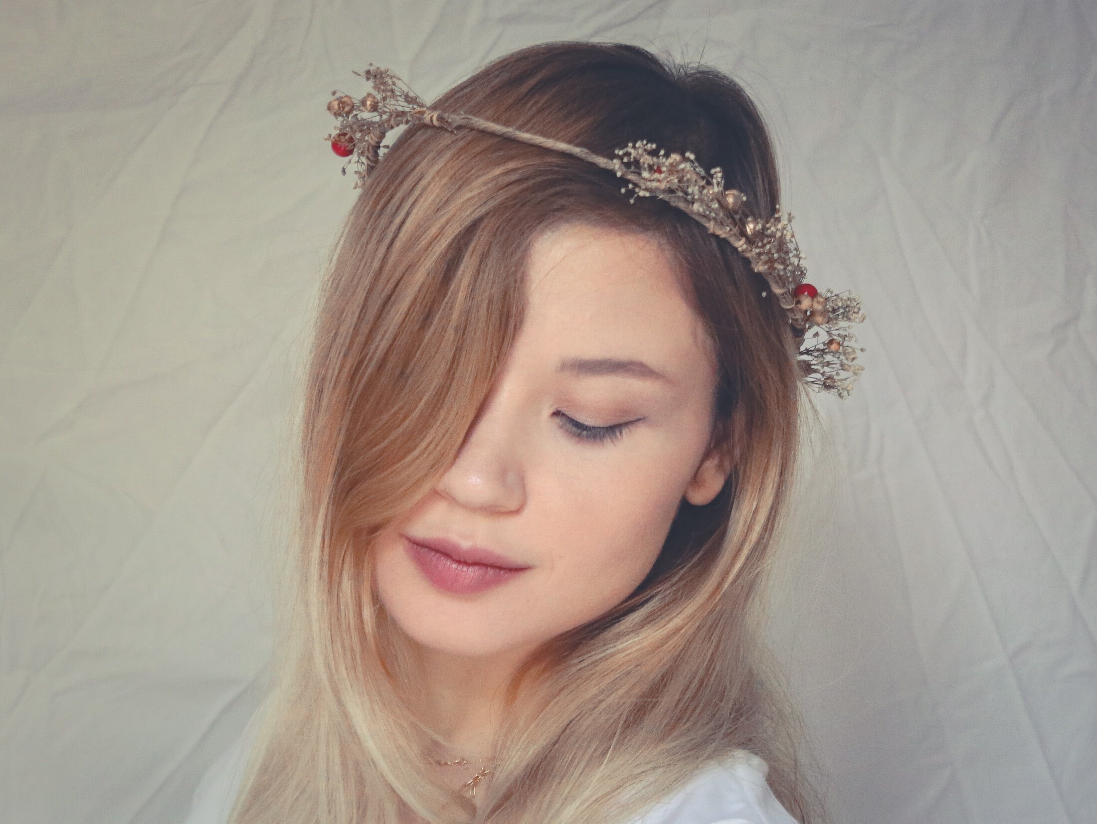 Autumn Wedding Crown Fall Crown Christmas Wedding Crown Gift - Etsy UK