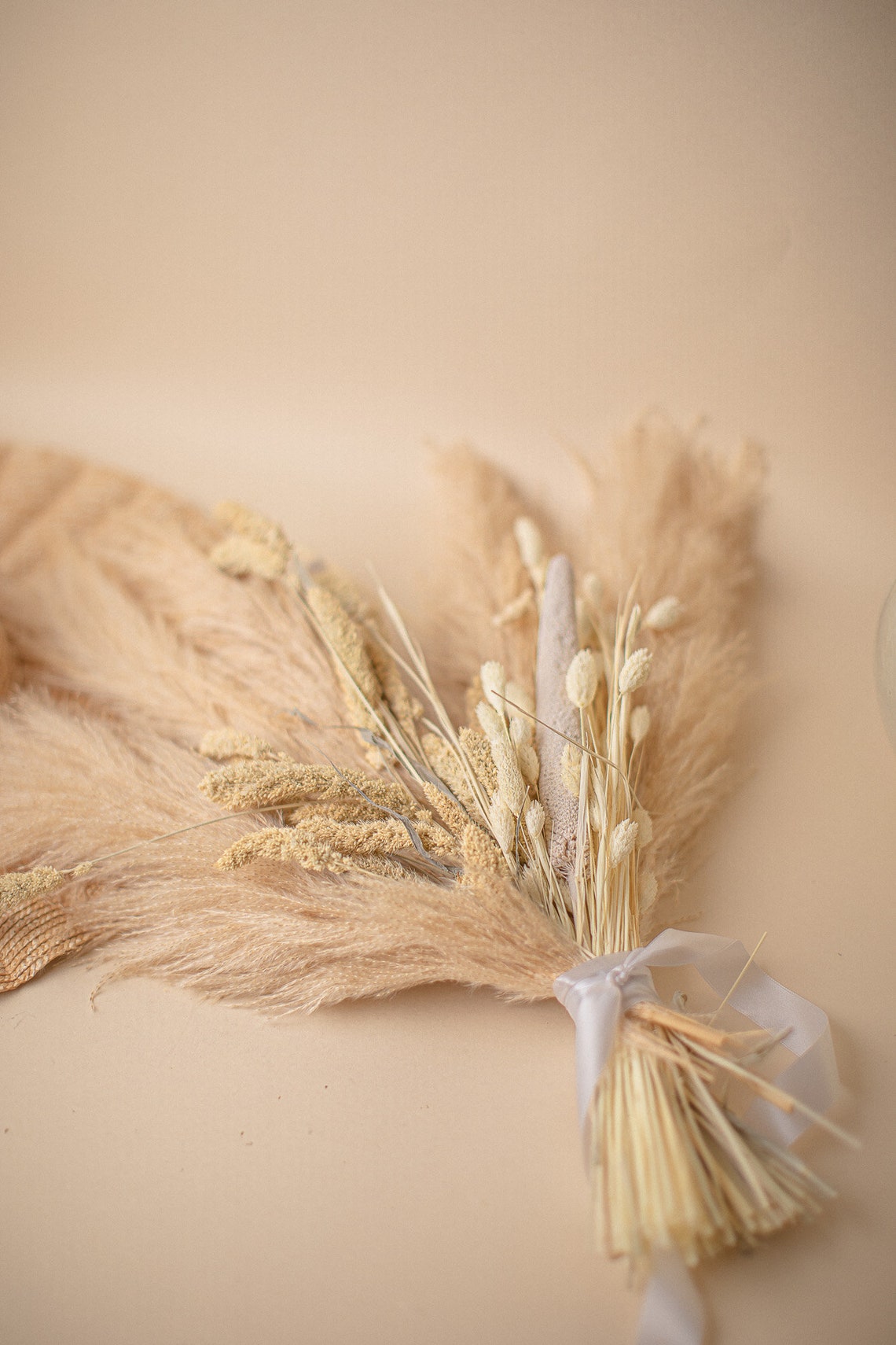Pampas Grass & Babala Flowers Table Top Centerpiece / Pampas | Etsy
