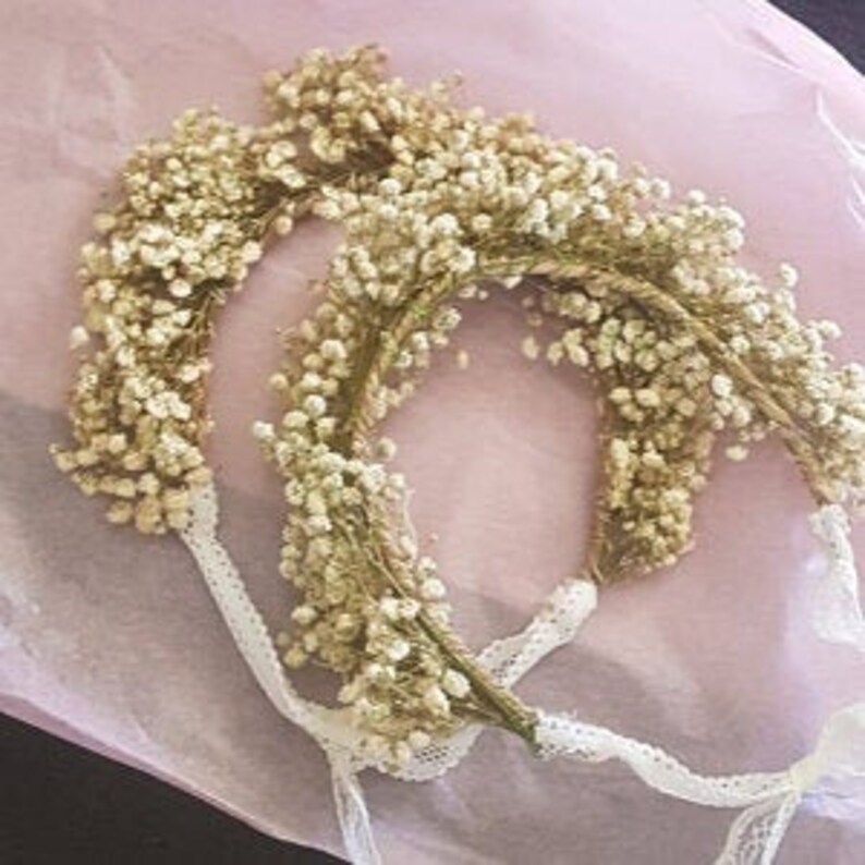 Flower Girl Crown / Baby Floral Crown / Baby's Breath Baby - Etsy