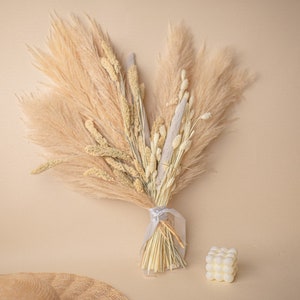 Pampas Grass & Babala Flowers Table Top Centerpiece / Pampas Grass ...