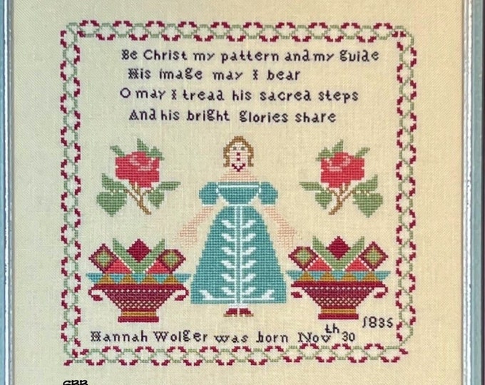 Queenstown Sampler Designs - Hannah Wolger B. 1835 - Reproduction ...