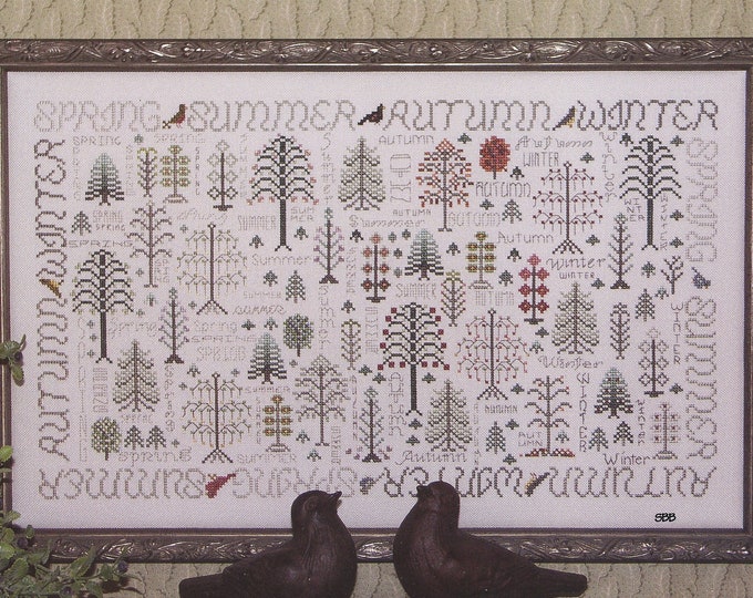 Rosewood Manor and a Garden Grew Cross Stitch Pattern S-1125 Designed ...