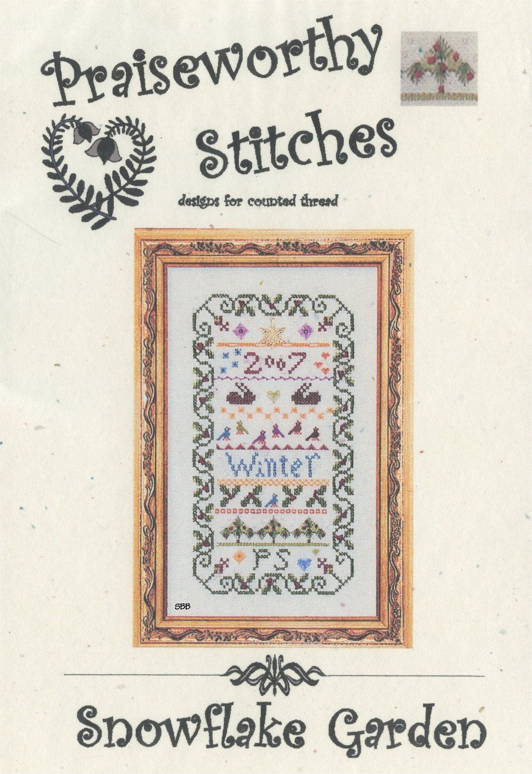Praiseworthy Stitches - Snowflake Garden - Original Design by Pam Lewis ...