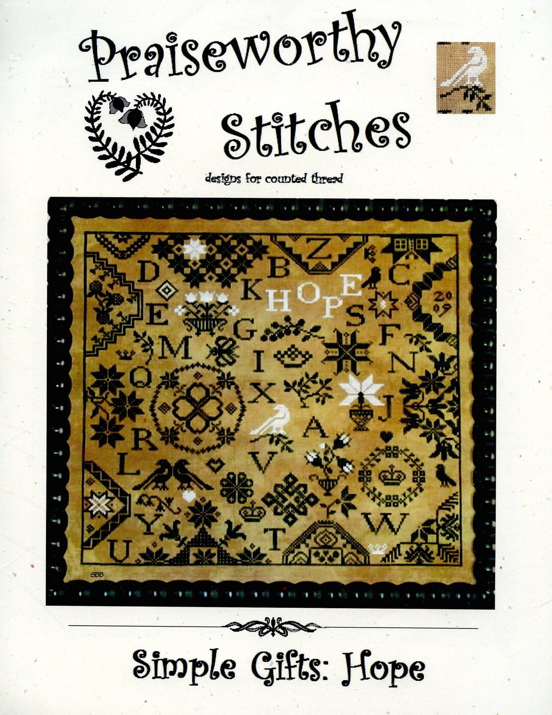 Praiseworthy Stitches - Simple Gifts ~ Hope - Original Design by Pam ...