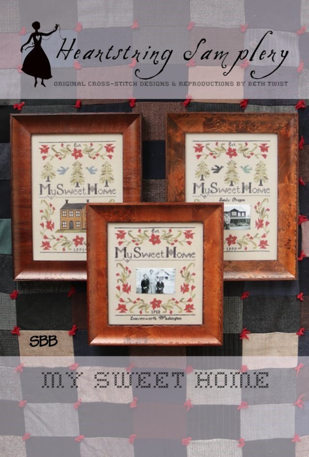 Heartstring Samplery - My Sweet Home - Original Design by Beth Twist - Etsy