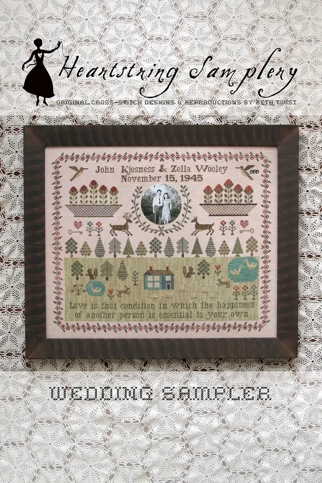 Heartstring Samplery Wedding Sampler - Etsy