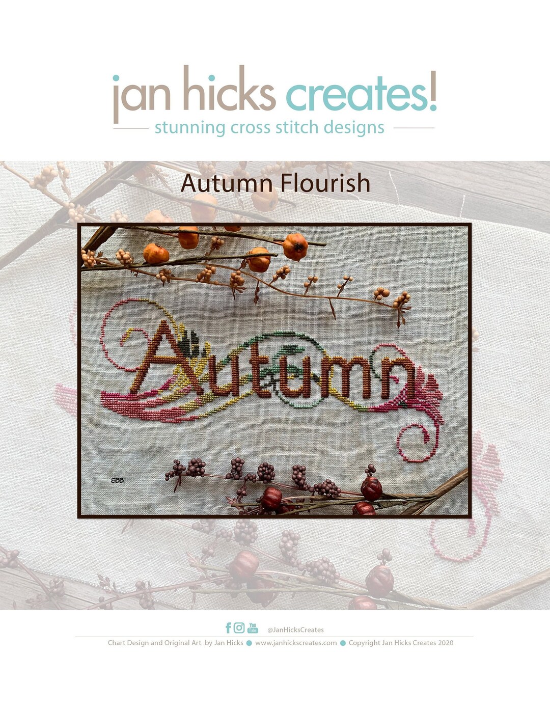 Jan Hicks Creates! - Autumn Flourish - Original Design by Jan Hicks - Etsy
