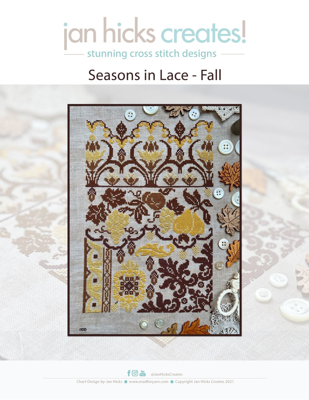 Jan Hicks Creates! - Seasons in Lace - Fall - Original Design by Jan ...