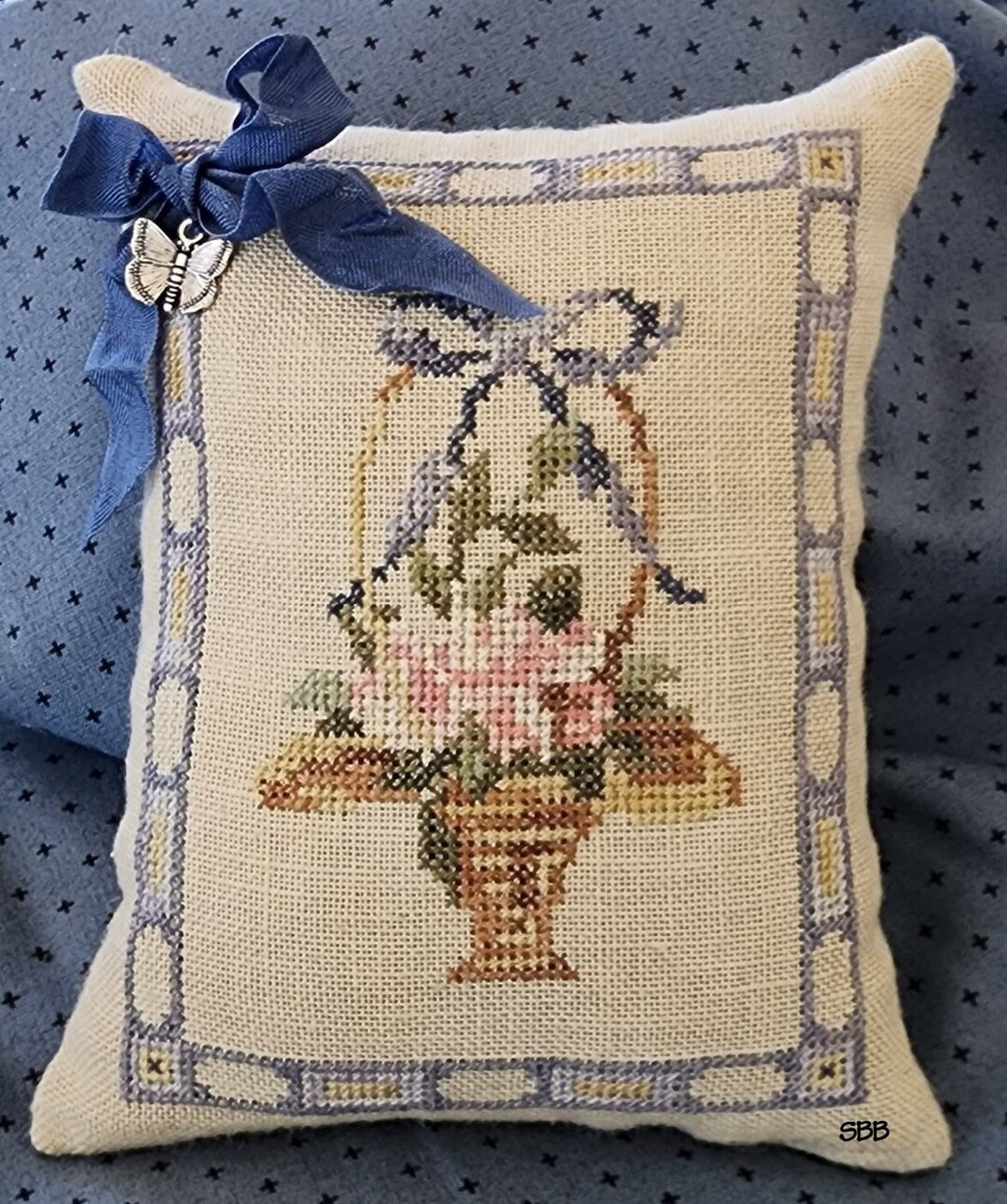 Samplers Not Forgotten Posey Basket Kit Original Design by Kimberly ...