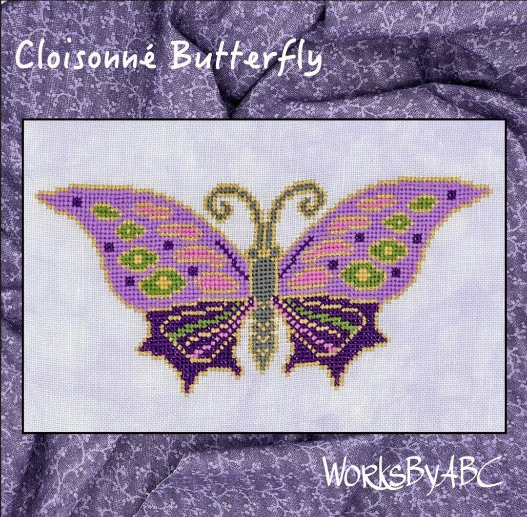 Worksbyabc - Cloisonne Butterfly - Original Design by Arlene Cohen - Etsy