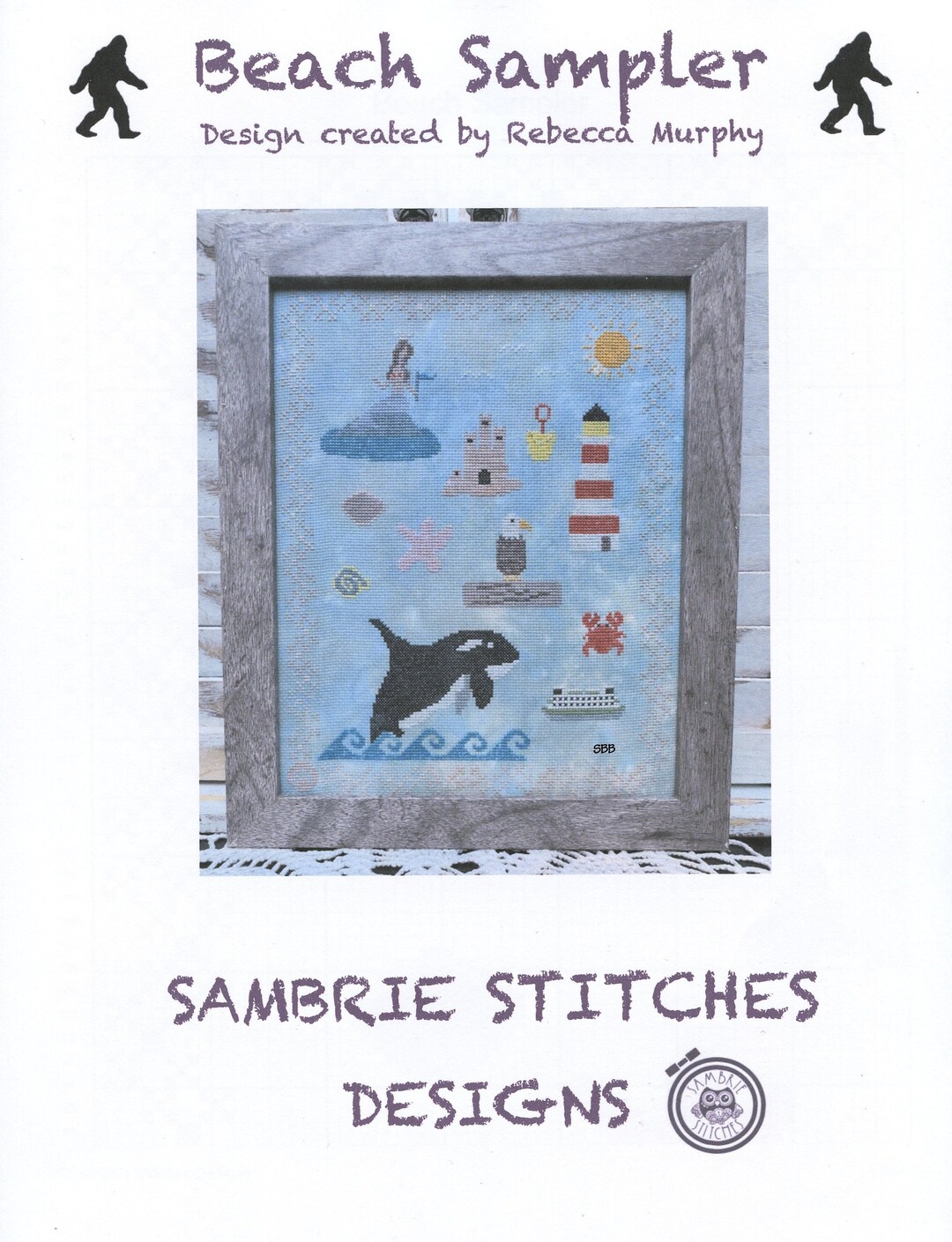 Sambrie Stitches Designs - Beach Sampler - Original Design by Rebecca ...