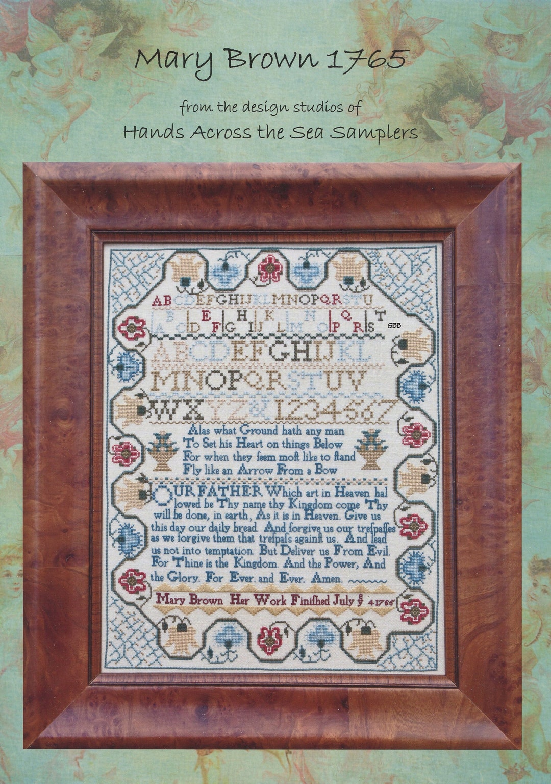Hands Across the Sea Samplers - Mary Brown 1765 - Etsy