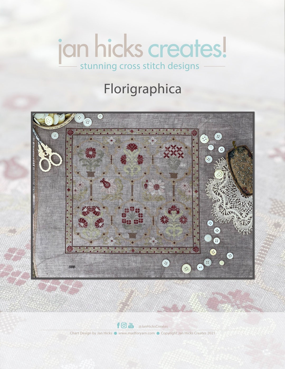 Jan Hicks Creates! - Florigraphica - Original Design by Jan Hicks - Etsy