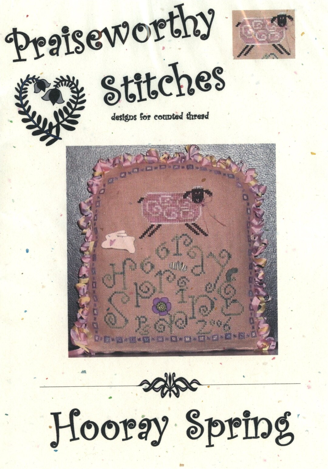 Praiseworthy Stitches - Hooray Spring - Original Design by Pam Lewis - Etsy