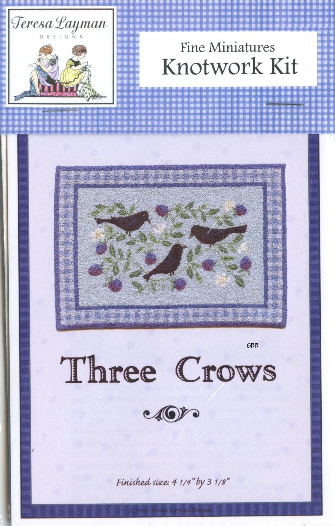 Teresa Layman Designs - Miniature Knotwork Kit - Three Crows - Etsy