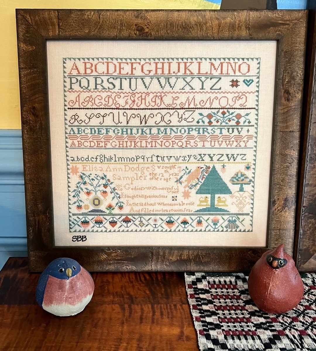 Queenstown Sampler Designs - Eliza Ann Dodge 1829 - Reproduction Design ...