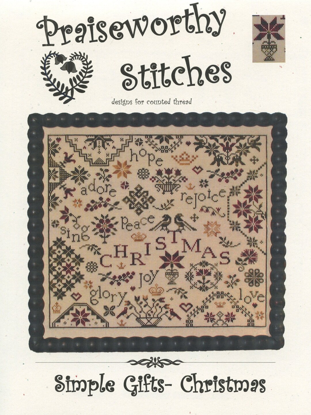 Praiseworthy Stitches - Simple Gifts ~ Christmas - Original Design by ...
