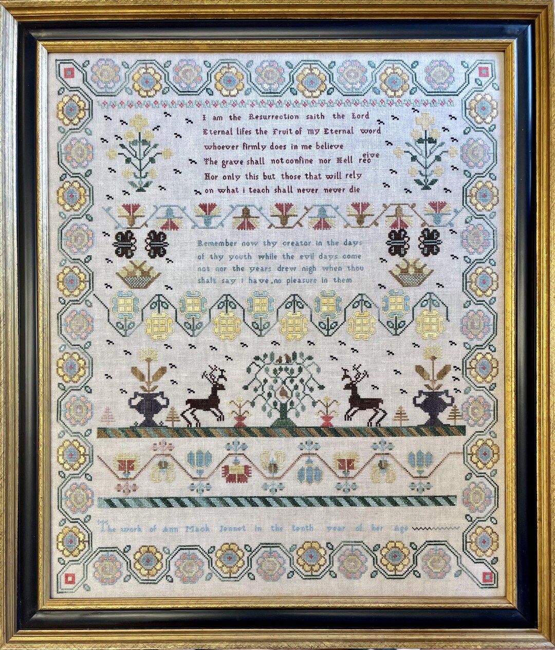Needleworkpress - Ann Mack Jennet - Antique Sampler Recreation Design ...