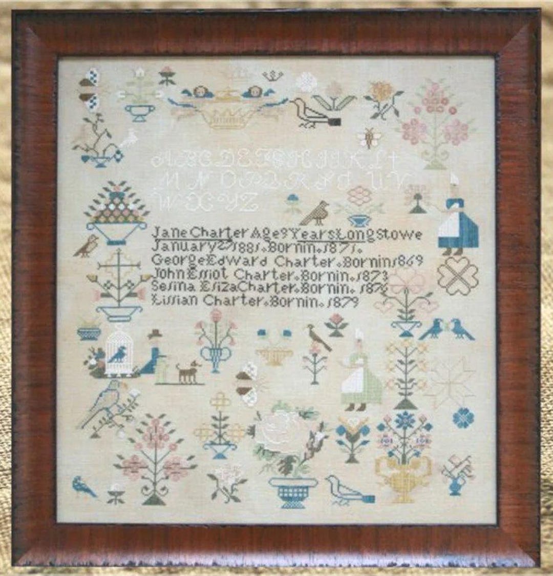 Heartstring Samplery - the Dressmaker's Sampler - an Antique Sampler ...