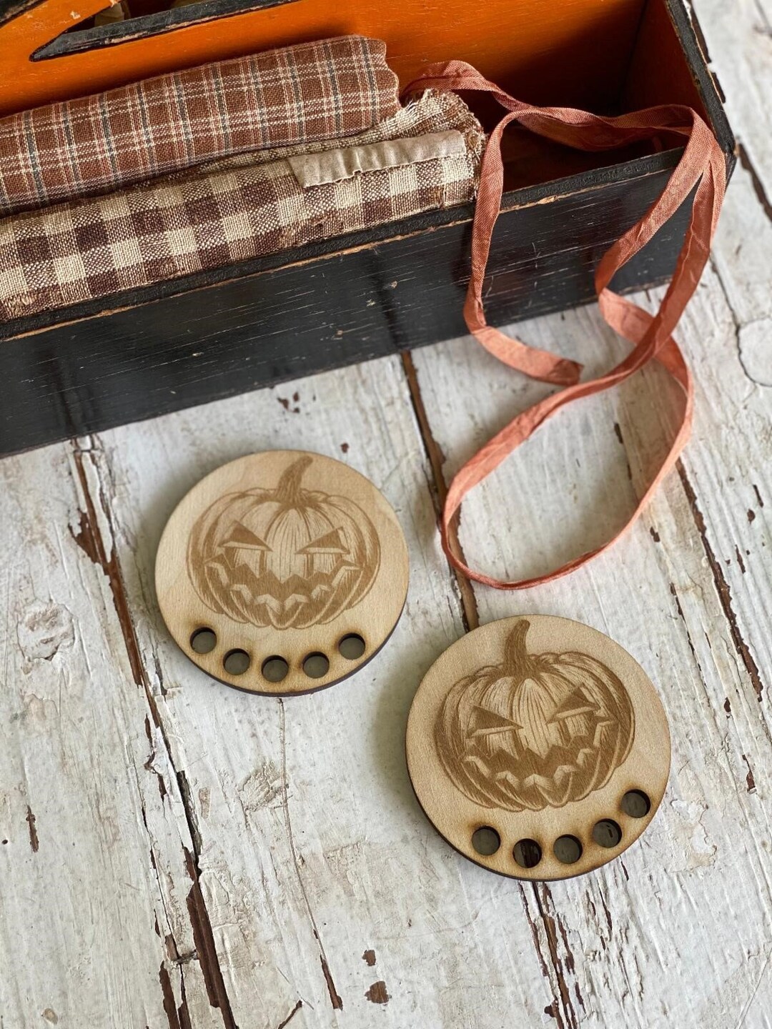 Stacy Nash Designs - Jack O Lantern Thread Board - Etsy