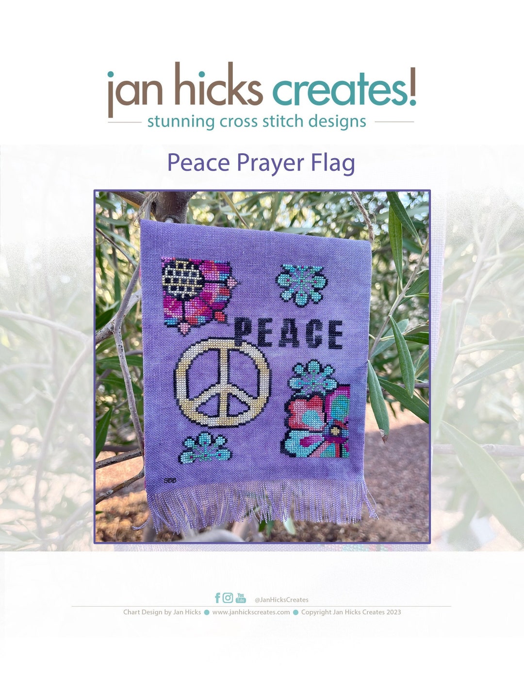 Jan Hicks Creates! - Peace Prayer Flag - Original Design by Jan Hicks ...