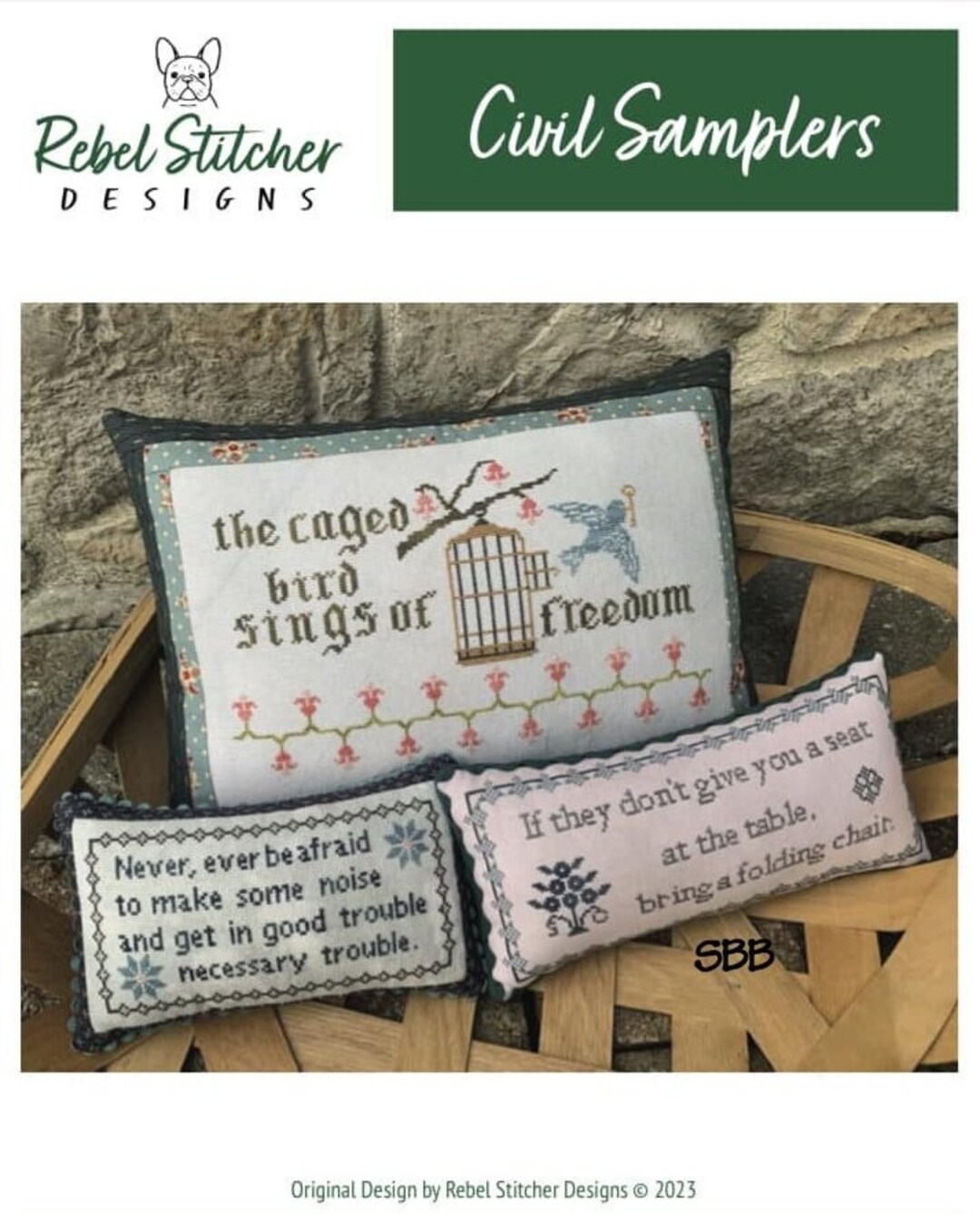 Rebel Stitcher Designs - Civil Samplers (three Designs) - Reproduction ...