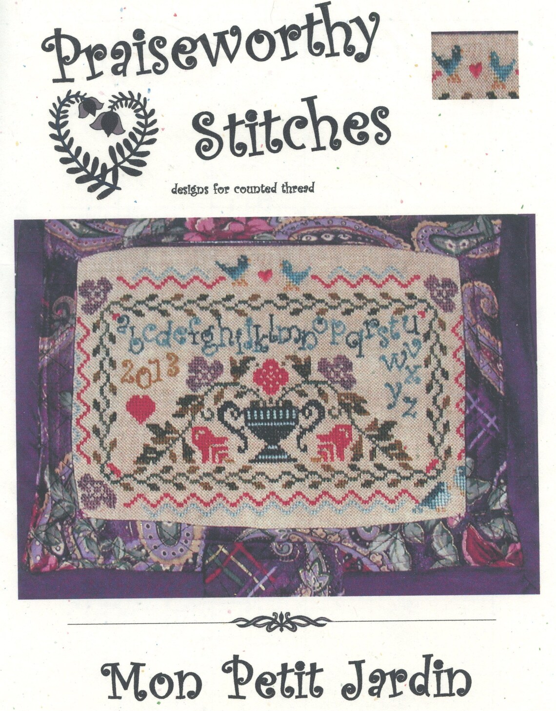 Praiseworthy Stitches - Mon Petit Jardin (includes Finishing ...