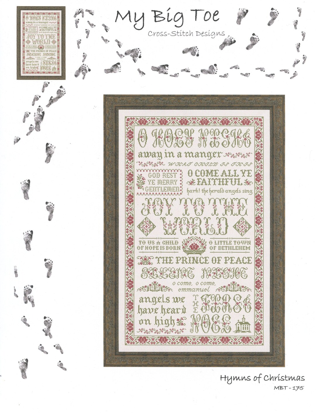 My Big Toe - MBT-175 Hymns of Christmas - Counted Cross Stitch Design ...