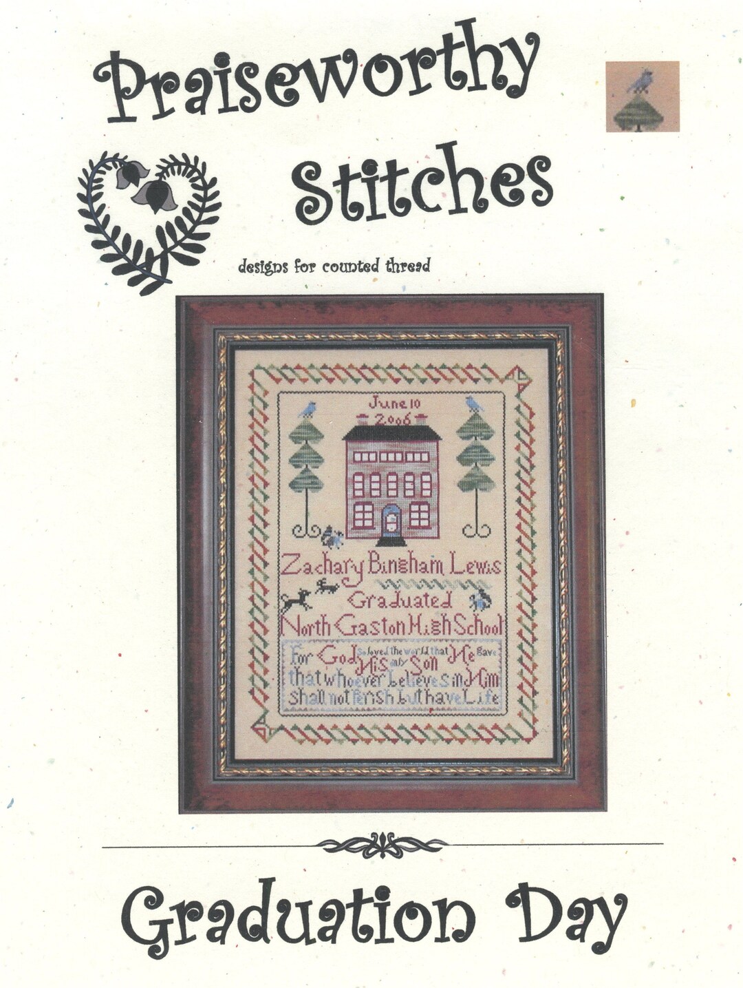 Praiseworthy Stitches - Graduation Day - Original Design by Pam Lewis ...