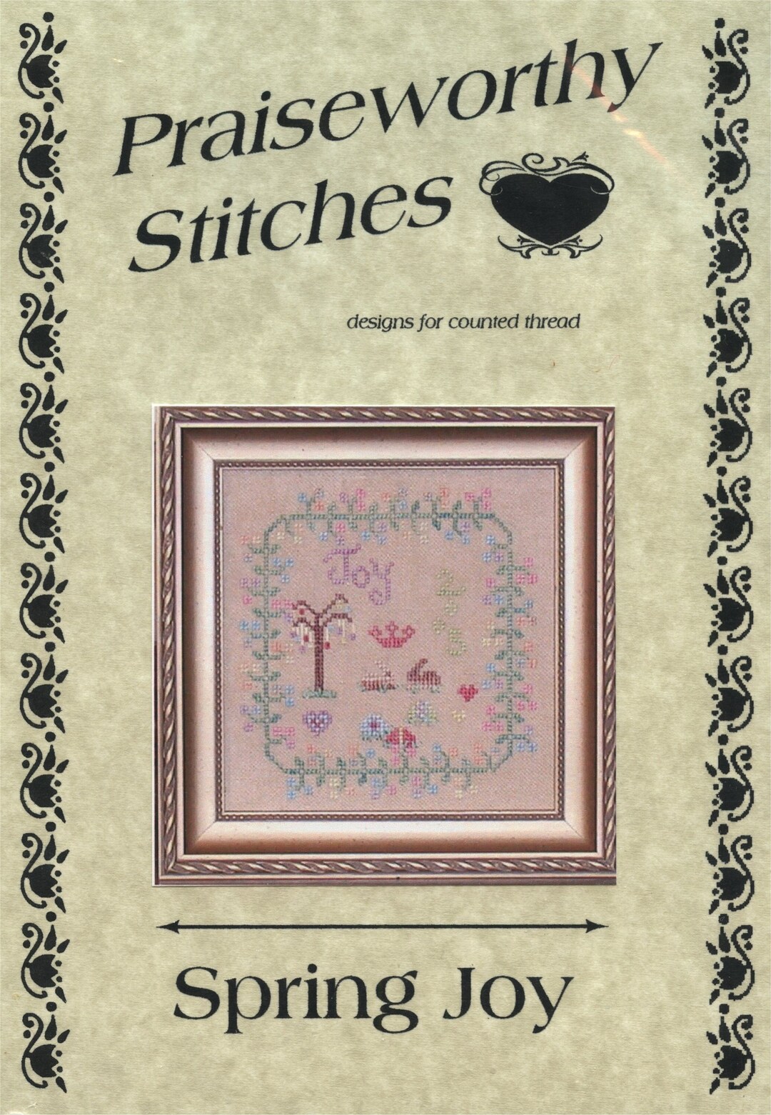 Praiseworthy Stitches - Spring Joy - Original Design by Pam Lewis - Etsy