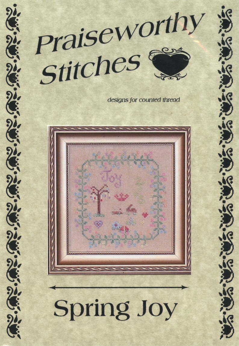 Praiseworthy Stitches - Spring Joy - Original Design by Pam Lewis - Etsy