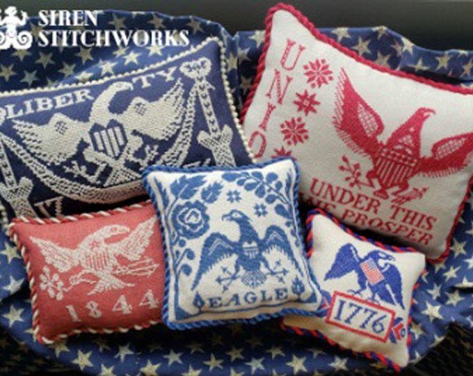 Siren Stitchworks - A Congress of Eagles - Includes 5 Designs ...
