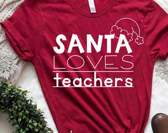 Teacher christmas shirt | Etsy