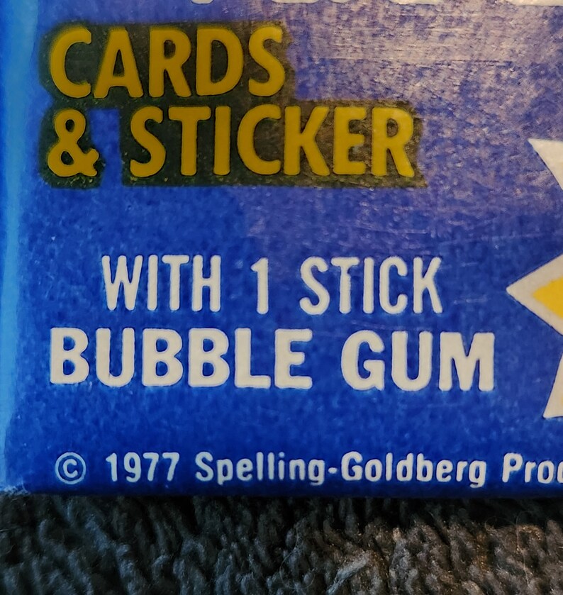 Vintage 1977 Charlie's Angels Sealed Wax Pack Trading Cards Series 2 Kate Jackson Farrah Fawcett ...